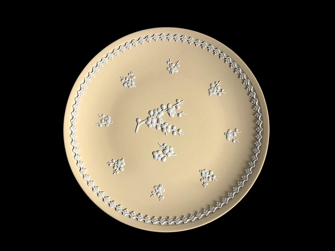 Wedgwood Jasperware Handcrafted Primrose Yellow Plate (21cm) - Etsy