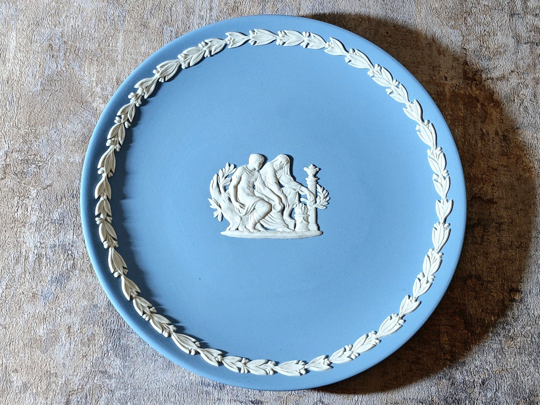 WEDGWOOD Jasperware Pale Blue Plate , APOLLO (17cm) - Etsy UK