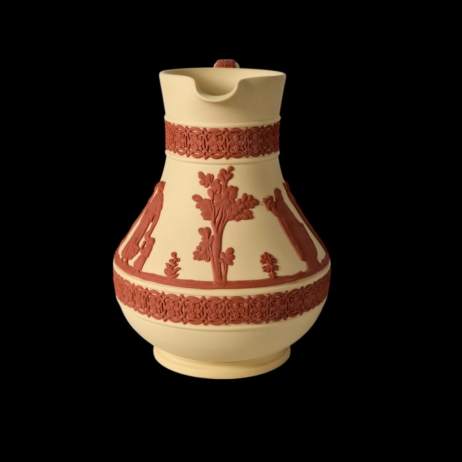 Rare WEDGWOOD Jasperware Handcrafted Primrose Yellow and Terracotta ...