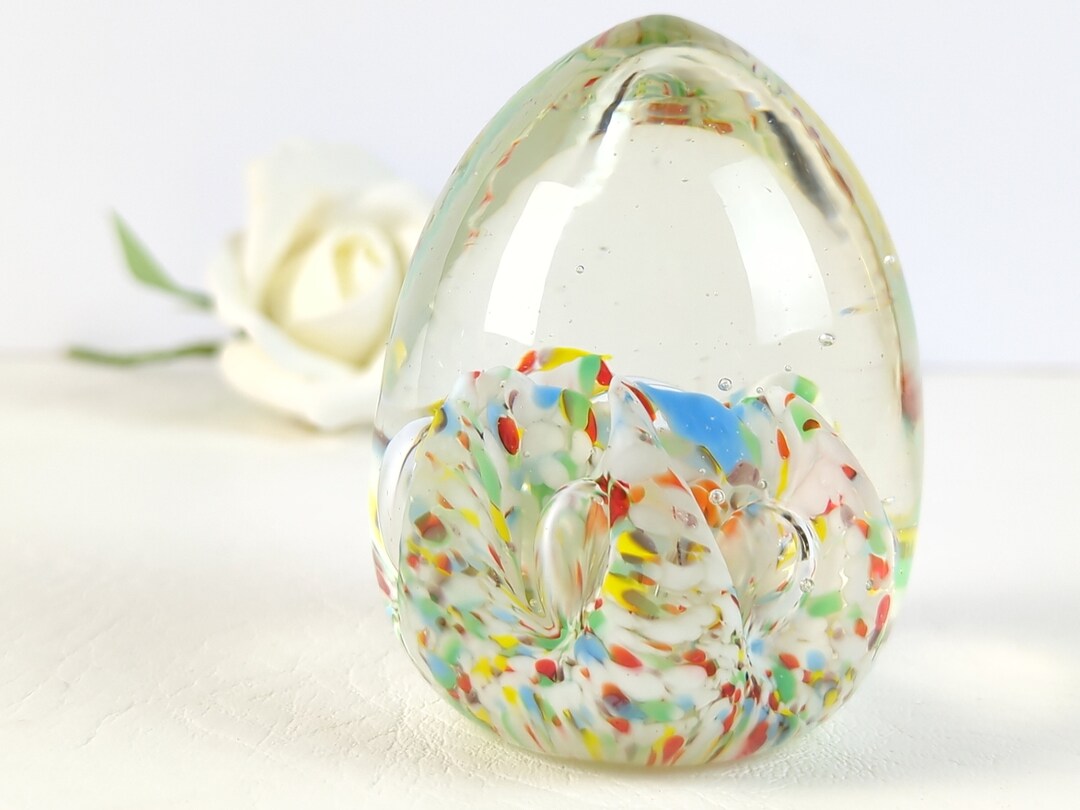 Vintage Hand Made Paperweight , BEST ART GLASS Foreign , Japan - Etsy