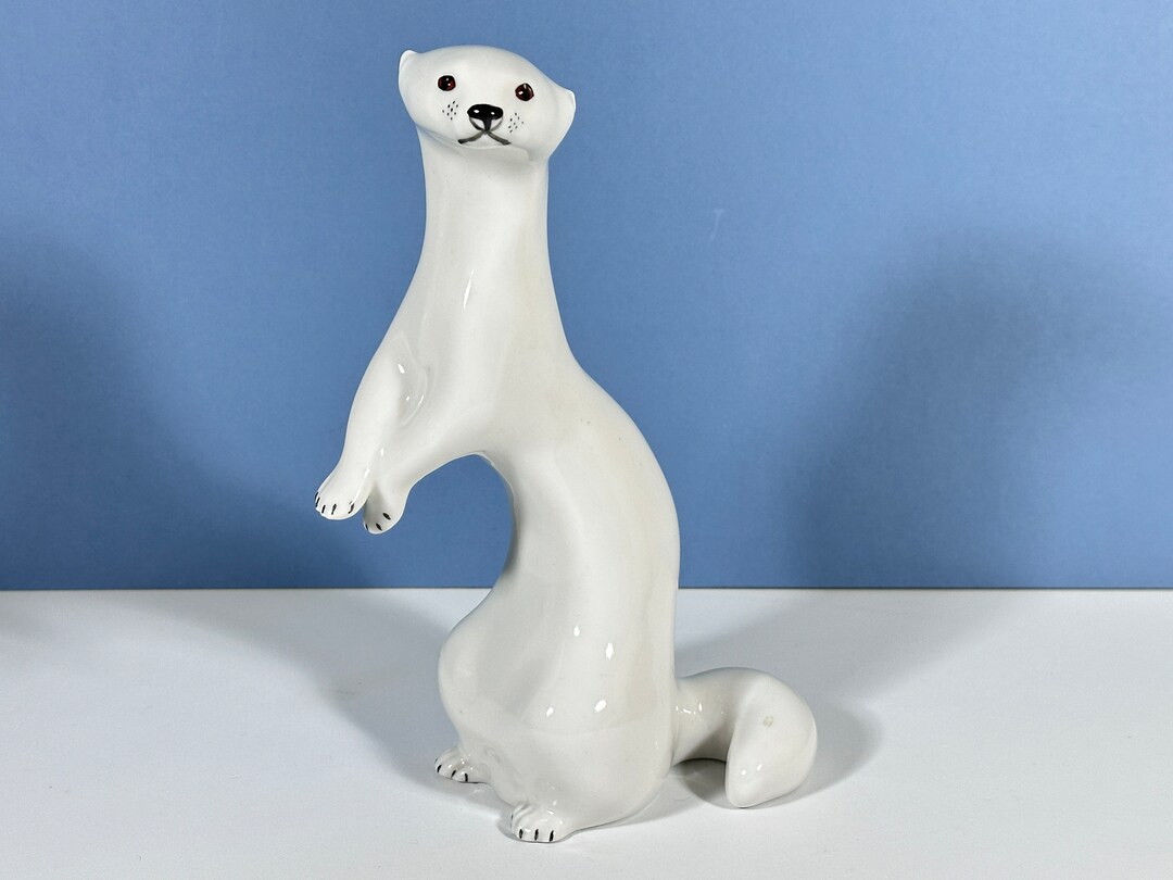 USSR Lomonosov Porcelain Ermine/stoat Figurine - Etsy