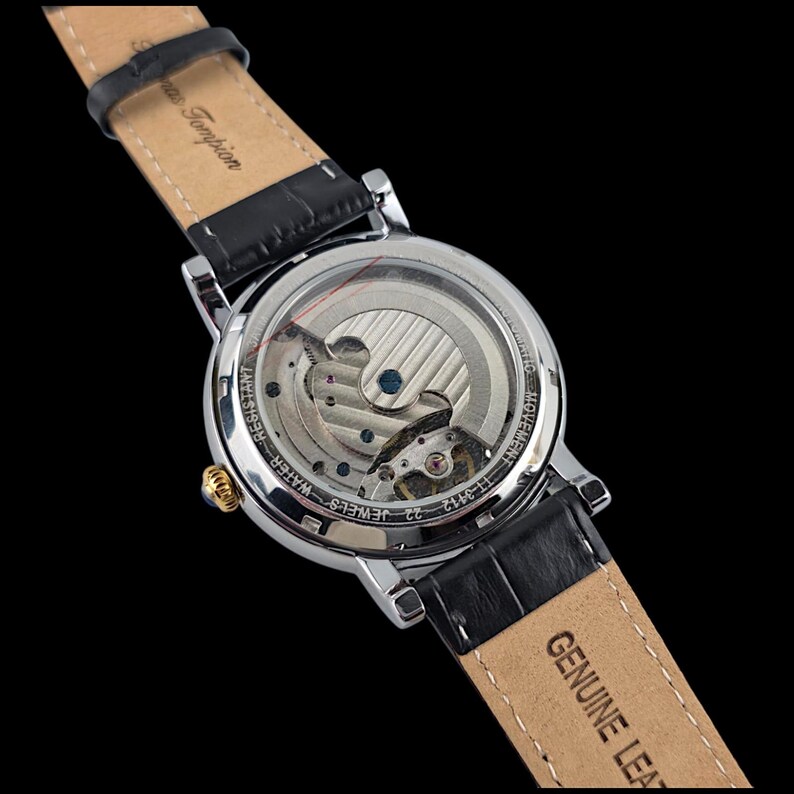 Thomas Tompion TT-3112 Men's London Cambridge Automatic Skeleton Watch ...