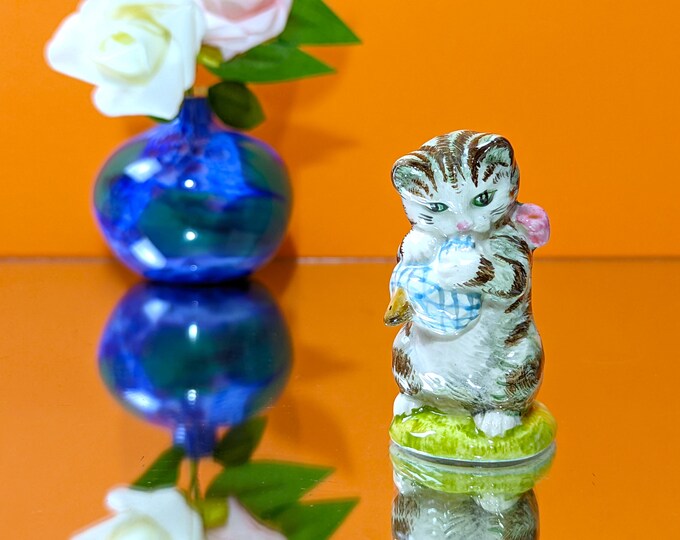 Royal Albert Miss Moppet Figurine Peter Rabbit Cat Figurine Collectible ...