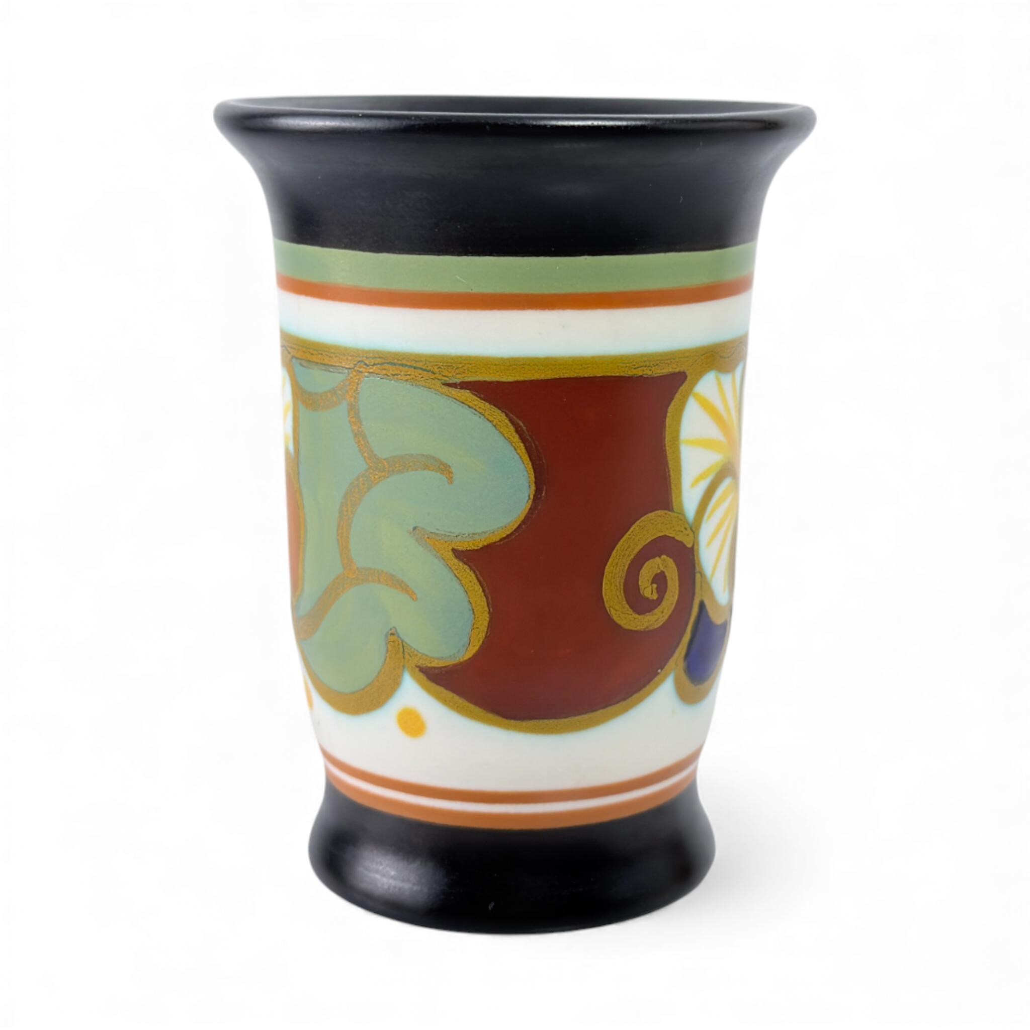 1920's Zenith Gouda Dutch Art Pottery Deco Vase Fleur SOUVENIR ...