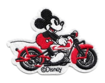 Mickey Mouse on Motorcycle Patch - Etsy