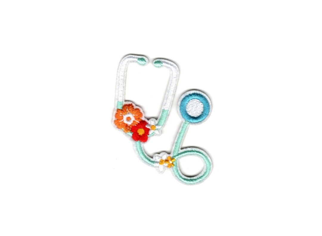 Stethoscope Embroidered Iron-on Patch - Etsy