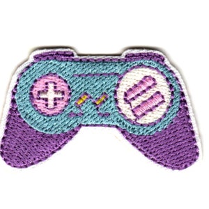 Video Game Controller Embroidered Iron-on Patch - Etsy