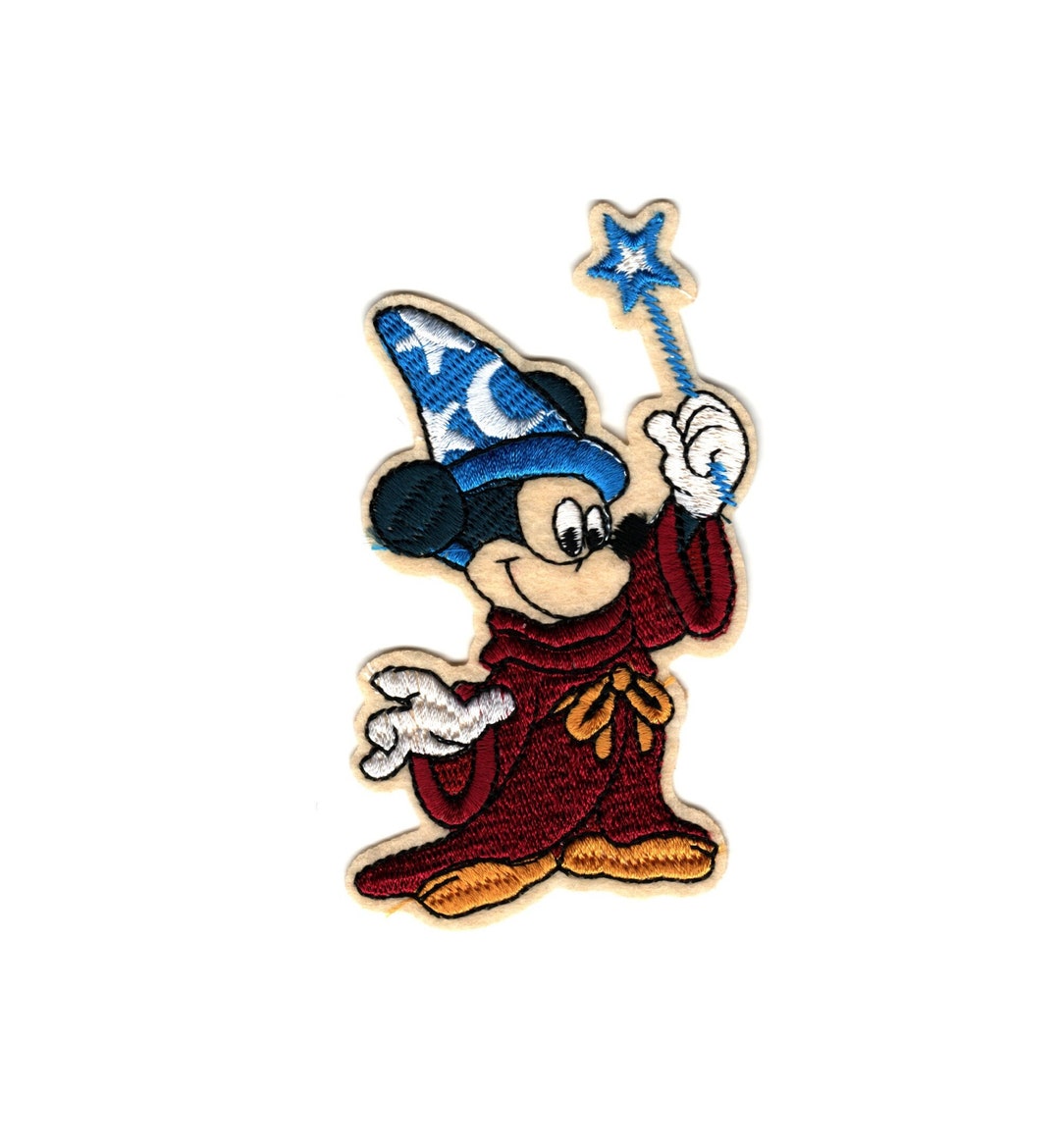 Fantasia Magician Mickey Mouse Embroidered Iron-on Patch - Etsy