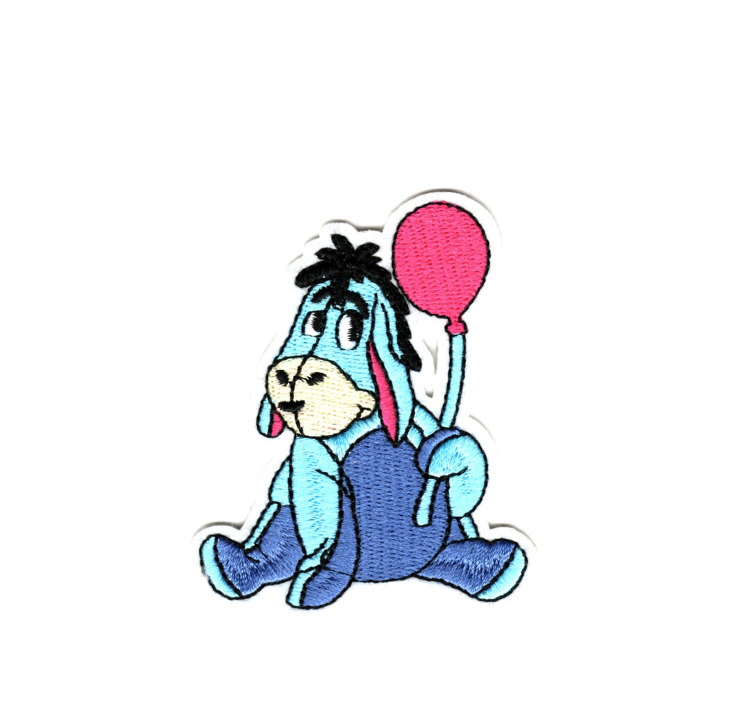 Eeyore With Balloon Disney Cartoon Character Embroidered Iron-on Patch ...