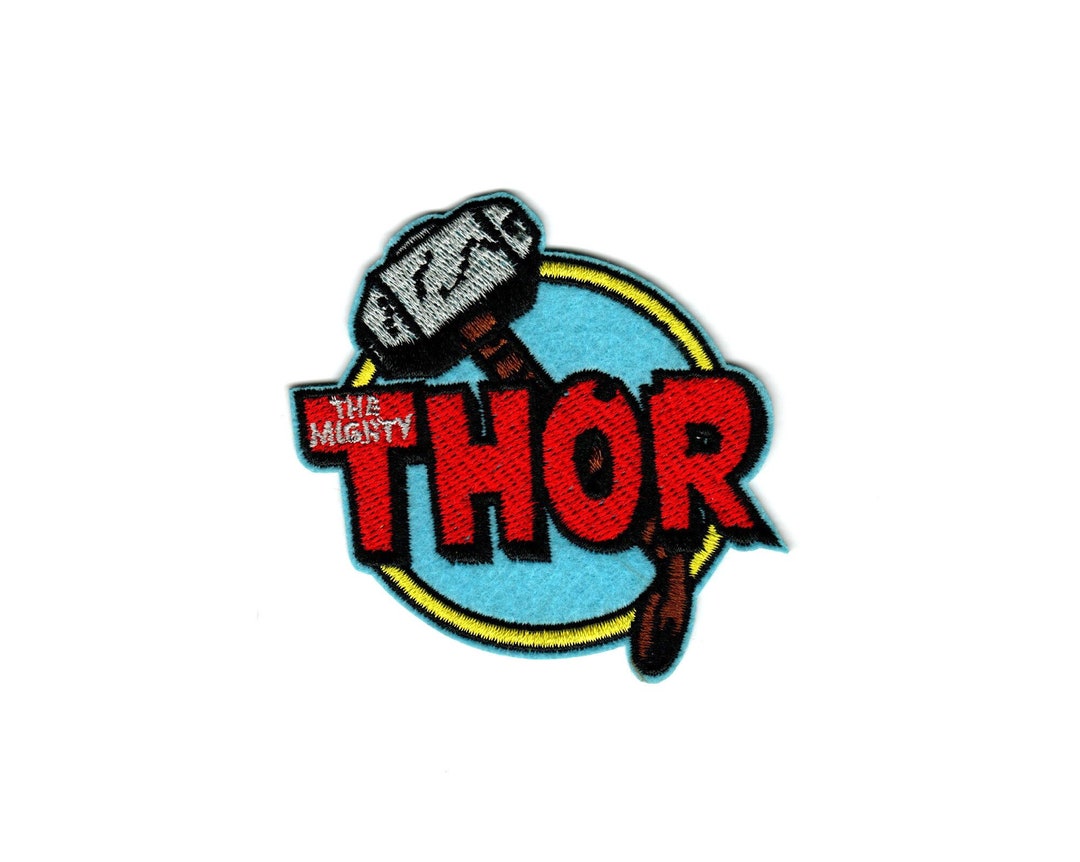 The Mighty Thor Embroidered Iron on Patch - Etsy