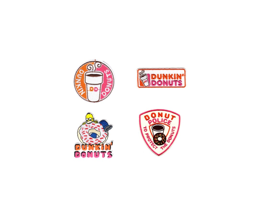 Dunkin Donut & Donut Police, Homer Embroidered Iron-on Patch - Etsy