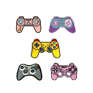 Video Game Controller Embroidered Iron-on Patch - Etsy
