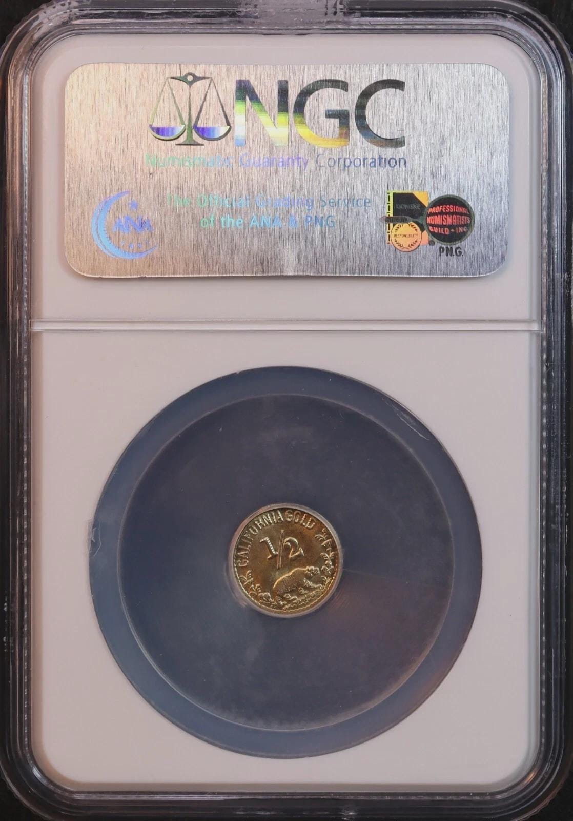 1856 California "gold Rush" Gold Token Coin, Indian/bear - NGC MS66 ...