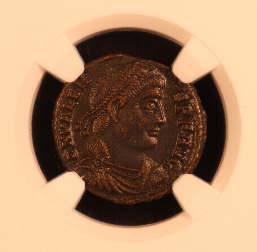 Eastern Roman Empire Valens Nummus AE3 (364-378 AD) - NGC AU! Exquisite ...