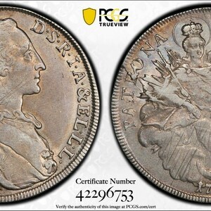 1765 German States Bavaria Silver Thaler maximilian III Joesph PCGS XF ...