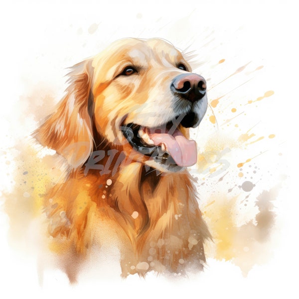 Golden Retriever Puppy Clip Art - Etsy