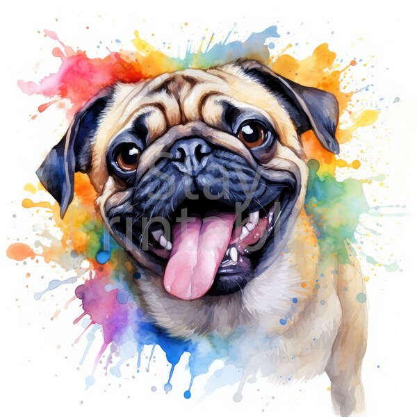 Pugs Clip Art - Etsy