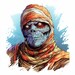 Mummy Set Halloween Sublimation Clipart - 12 High Quality Jpgs + Bonus ...