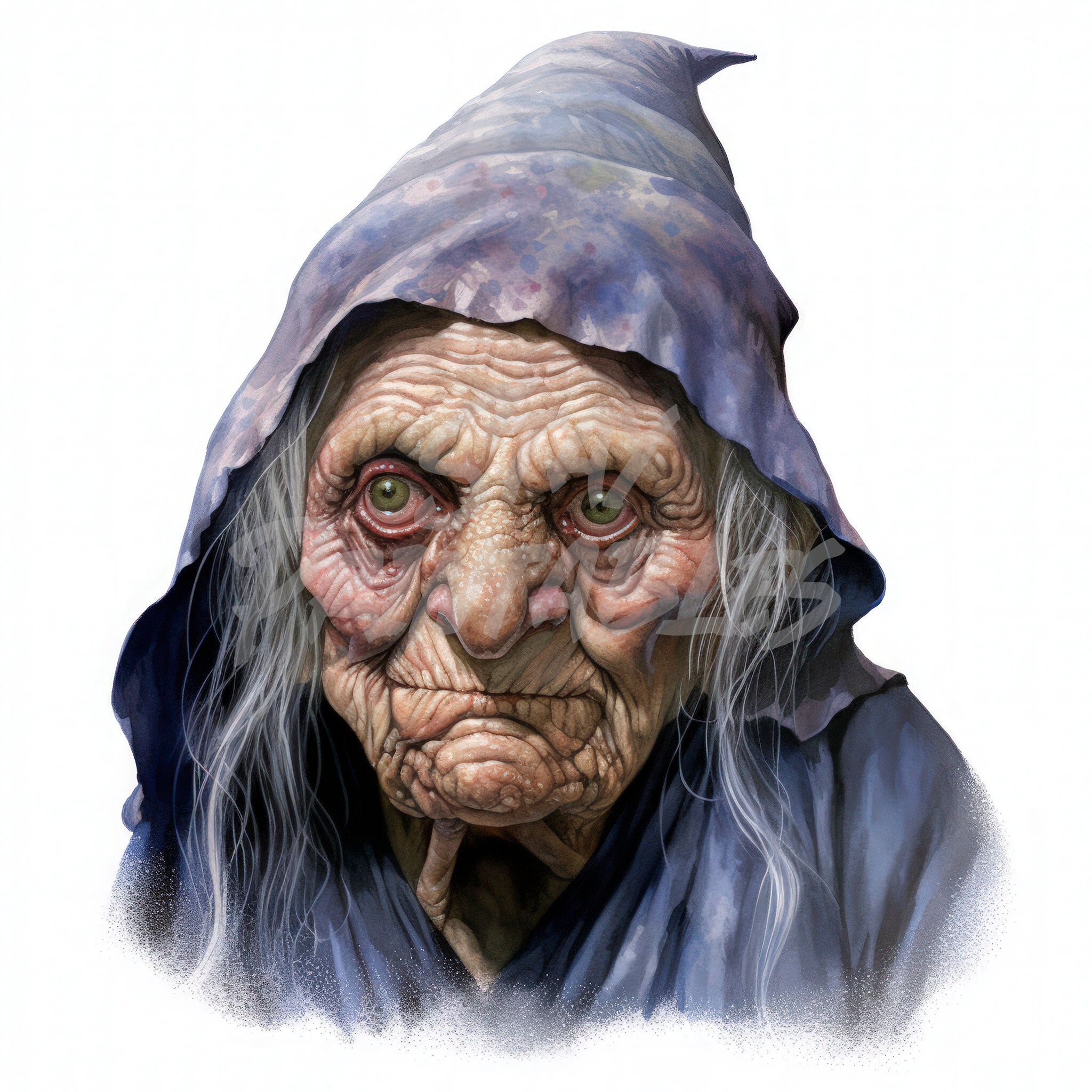 Old Witch Halloween Sublimation Clipart - 12 High Quality Jpgs + Bonus ...