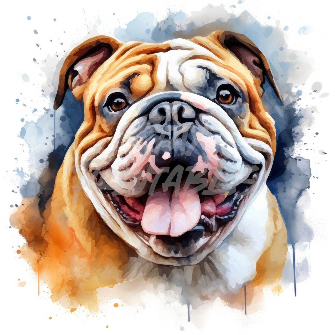 Bulldog Clipart 12 High Quality Jpgs Bonus Files Digital - Etsy
