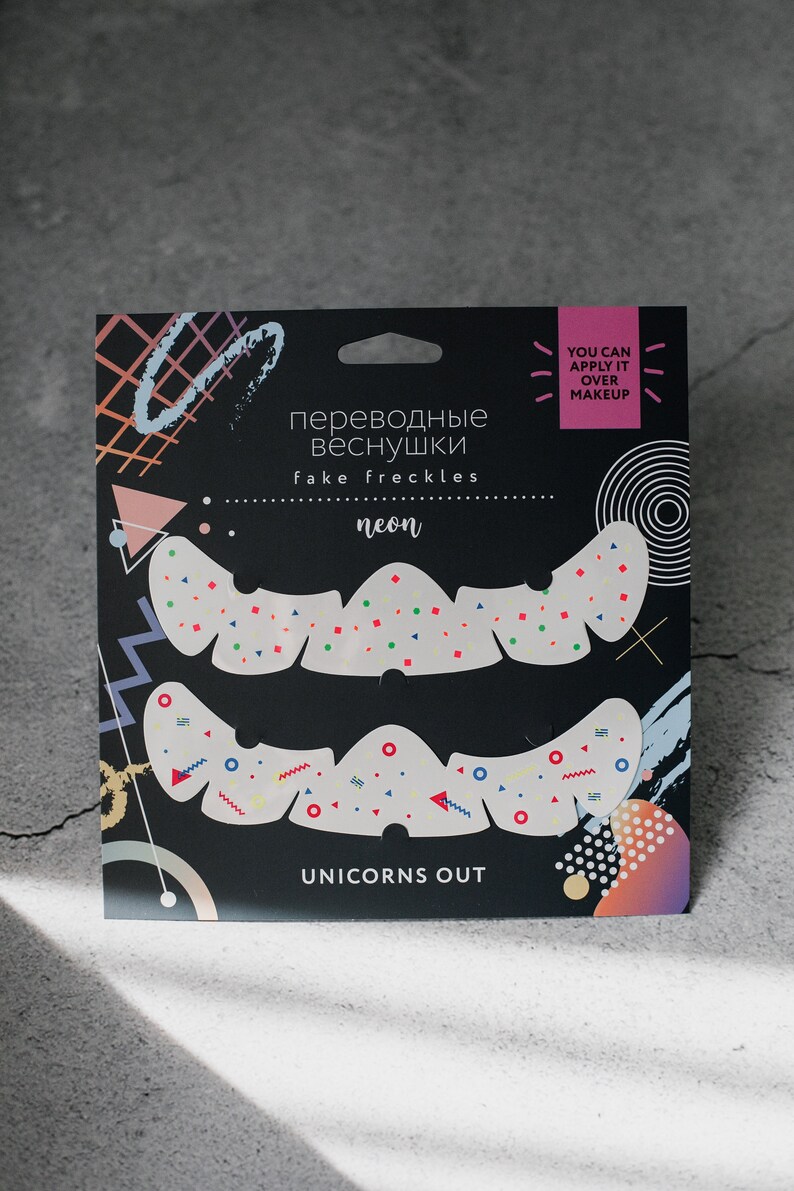 NEON Fake Freckles Temporary Tattoo for Kids and Adults Small | Etsy