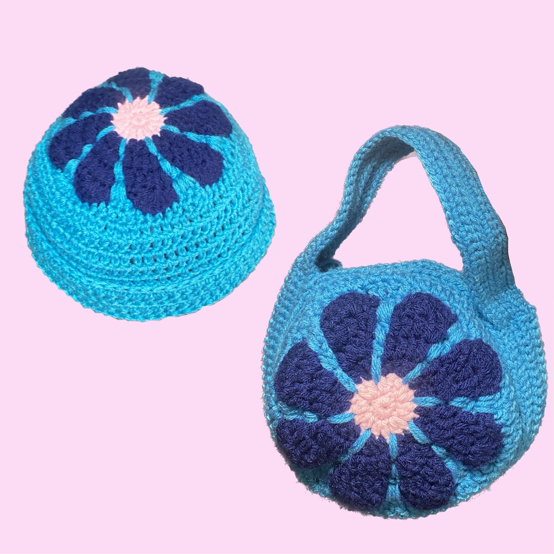 Daisy Hat and Mini Bag Set - Etsy