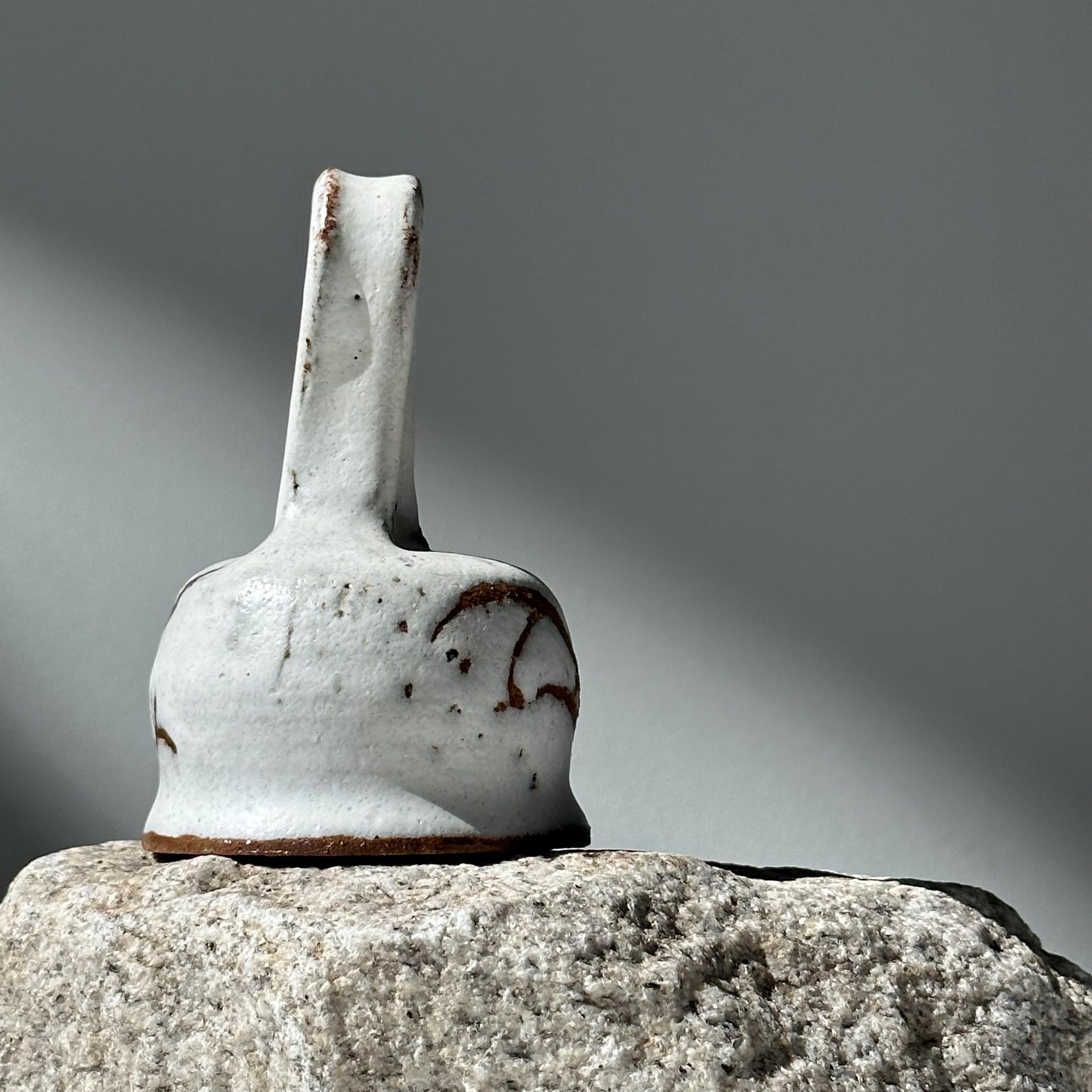 Handmade Ceramic Bell: Signed Studio Pottery With Leather Clapper - Etsy