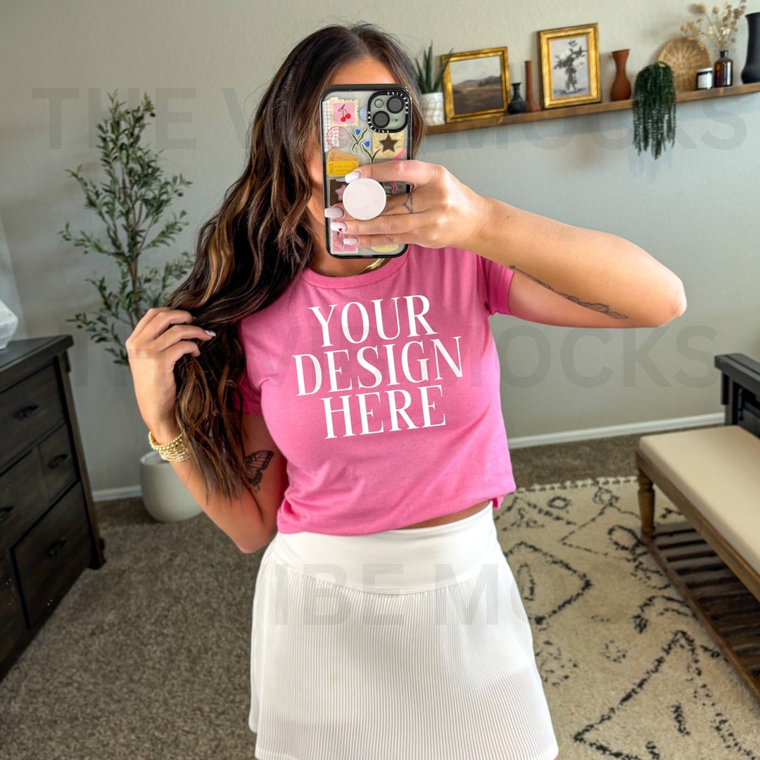 Gildan 5000B Azalea Shirt Mockup Cropped Azalea Tshirt Mockup Model ...