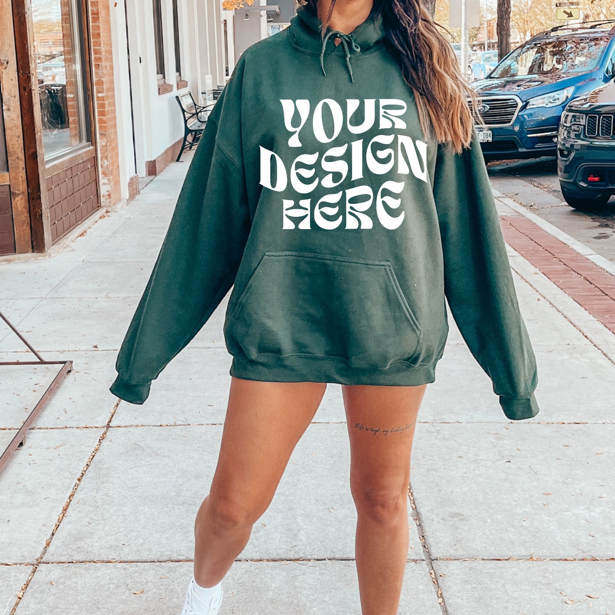 Gildan 18500 Forest Green Hoodie Mockup Oversized Forest Green - Etsy