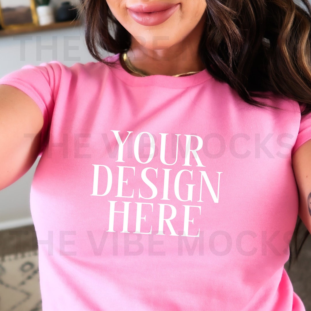 Gildan 5000B Azalea Shirt Mockup Cropped Azalea Tshirt Mockup Model ...
