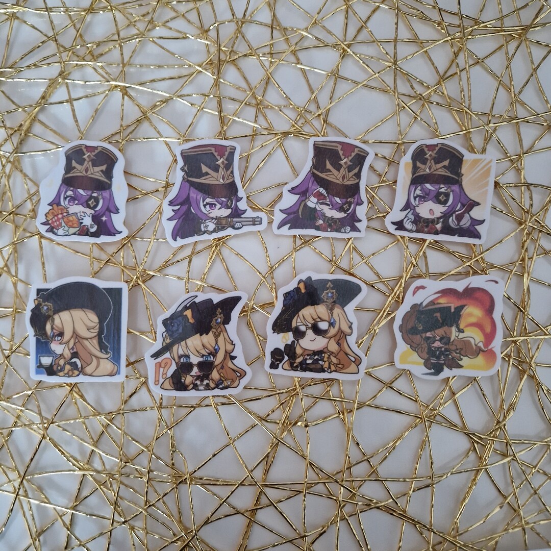 Genshin Impact Stickers Navia & Chevreuse - Etsy
