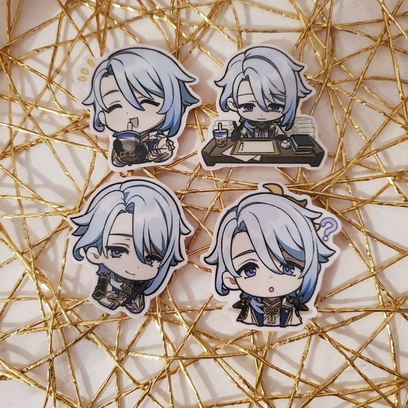 Genshin Impact Stickers Kamisato Ayato - Etsy Nederland