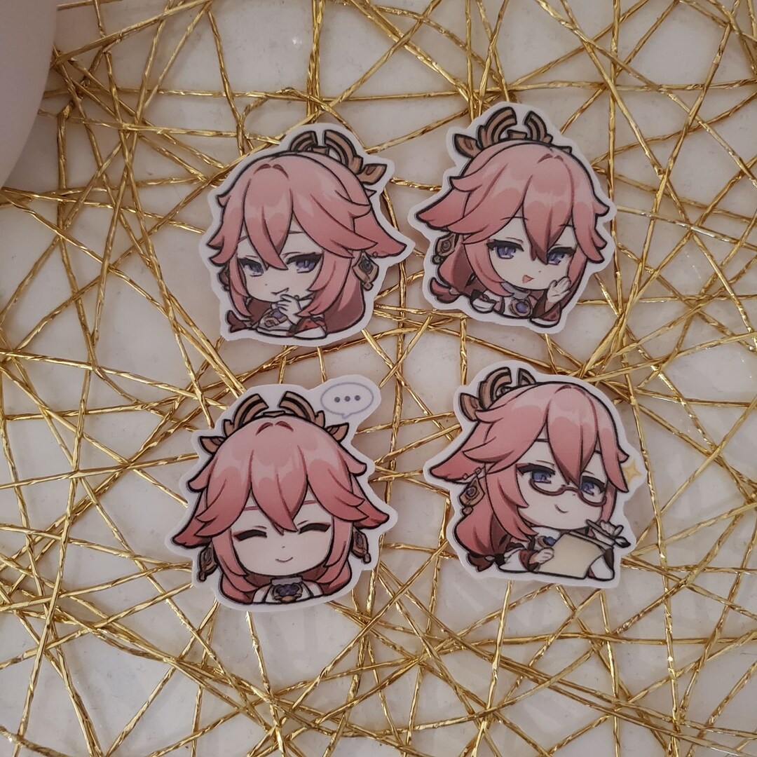 Genshin Impact Stickers Yae Miko - Etsy Ireland