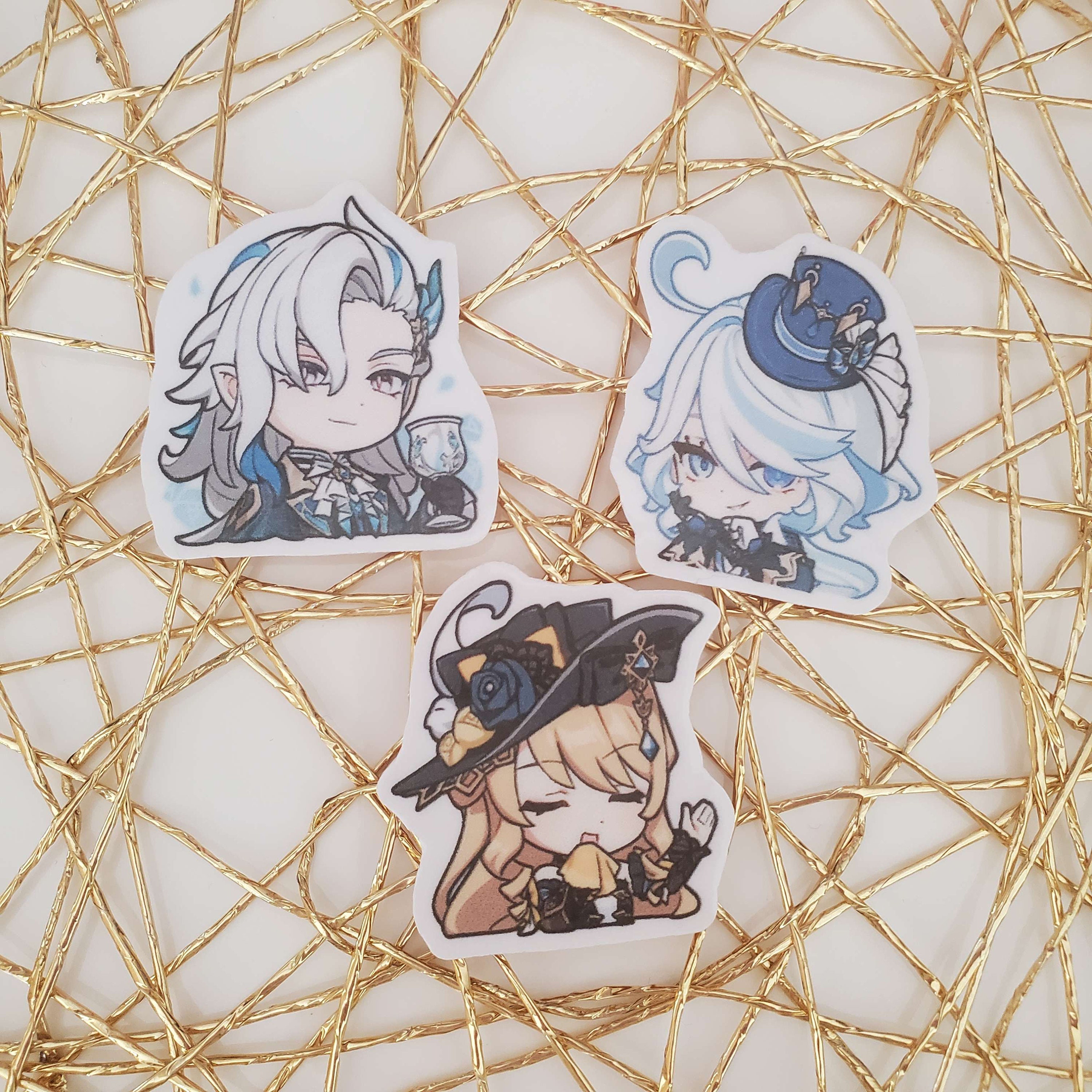Genshin Impact Stickers Navia, Furina, Neuvillette - Etsy