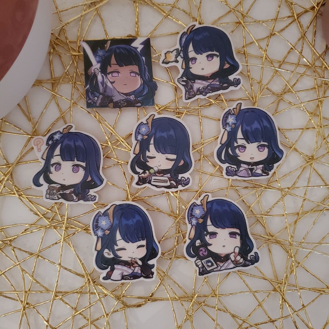 Genshin Impact Stickers Raiden Shogun Ei - Etsy