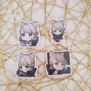 Genshin Impact Stickers Lyney, Lynette, Freminet - Etsy