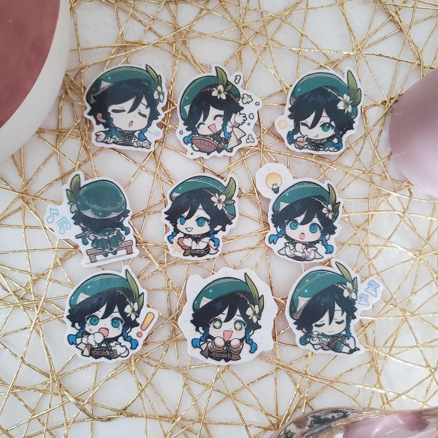 Genshin Impact Stickers Venti - Etsy