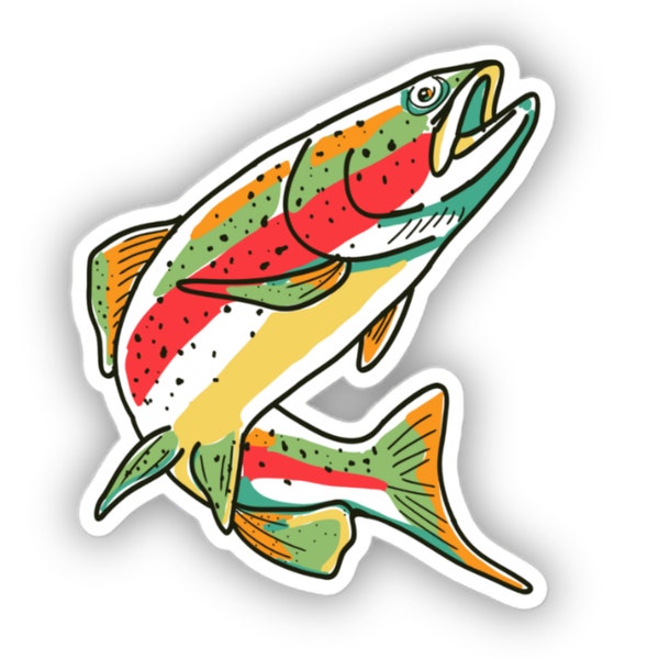 Trout Vinyl Decal - Etsy