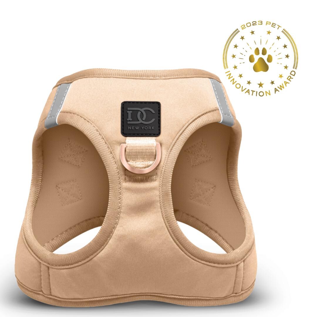 WINNER 2023 Dog Harness Innovation Award Tan Rose Gold Luxury Step-in ...