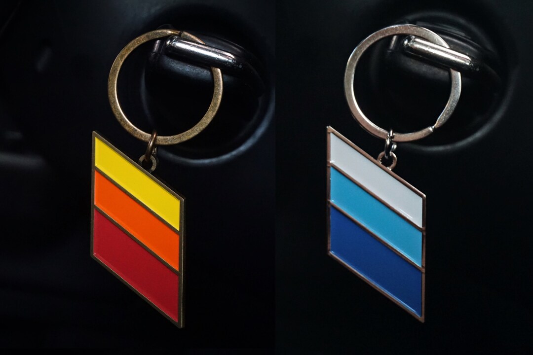 Retro TRD Stripes Metal Emblem Keychain for Toyota - Etsy