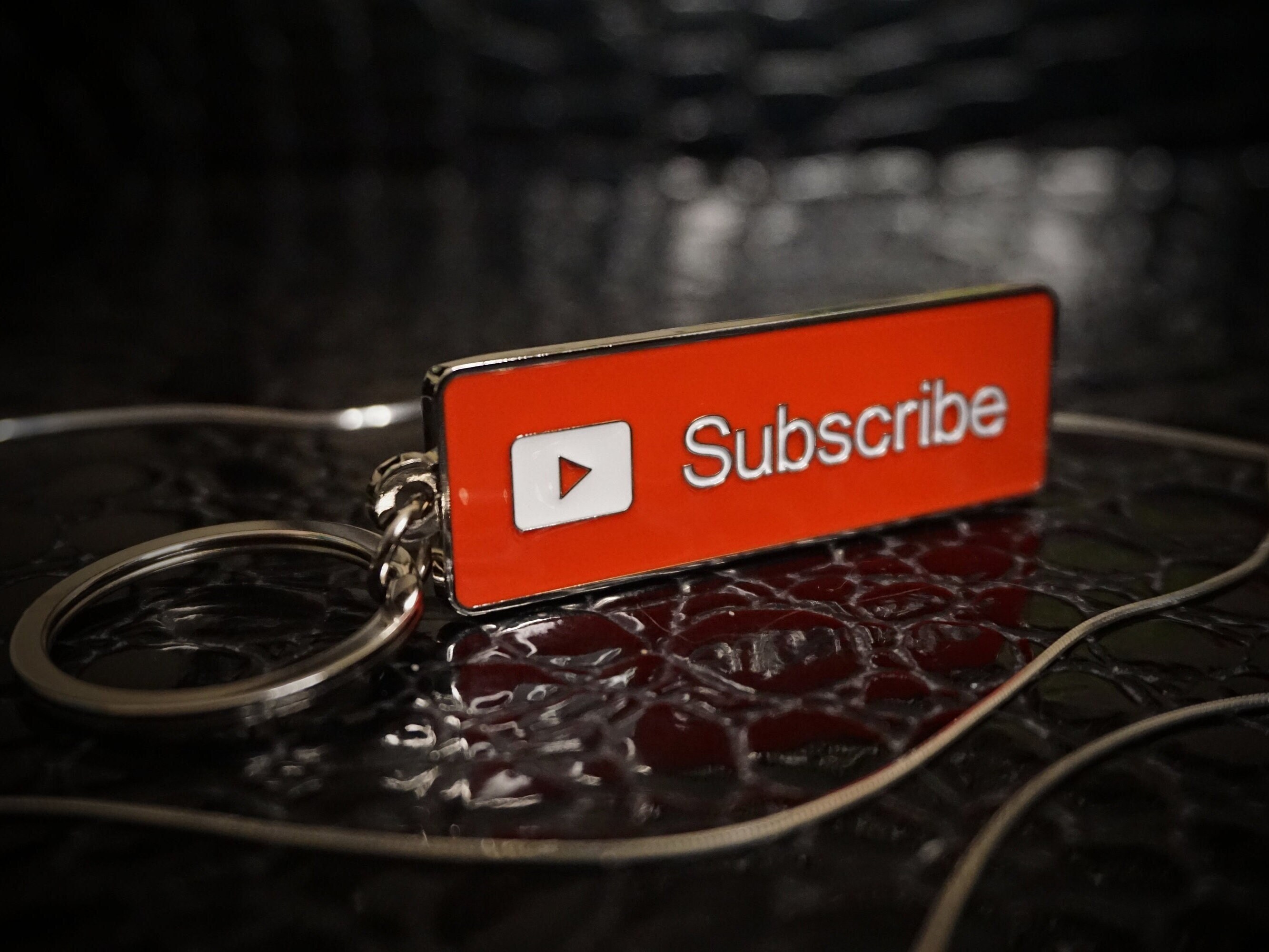 Subscribe Youtube Button Enamel Keychain Accessory - Etsy