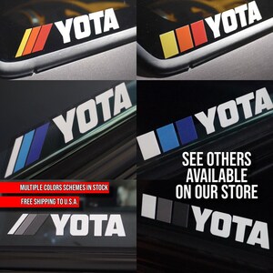 Retro Stripes TRD Vinyl Decal Sticker for Toyota - Etsy