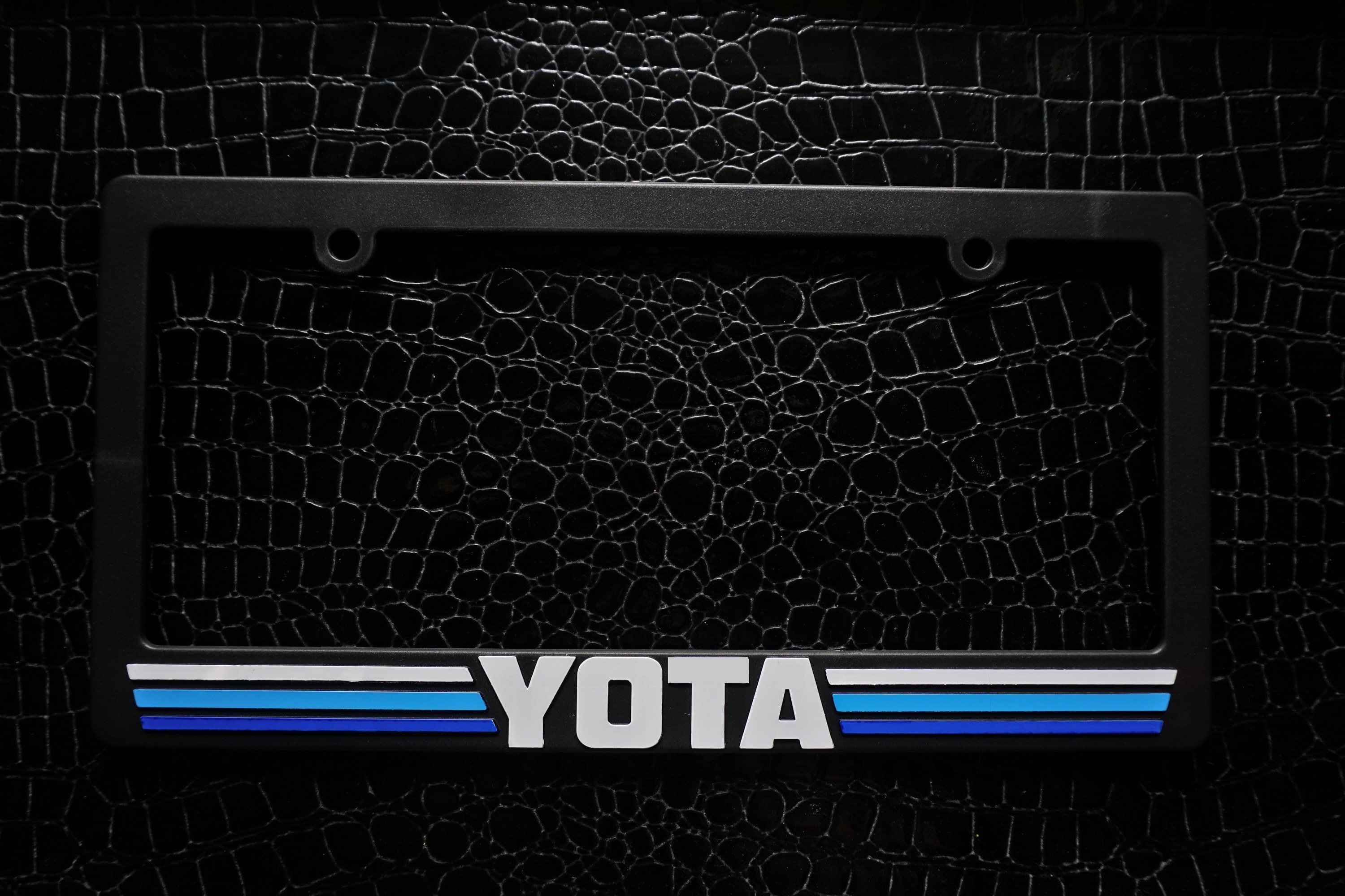 Blue Scheme TRD Retro Stripes Yota License Plate Frame for Toyota - Etsy
