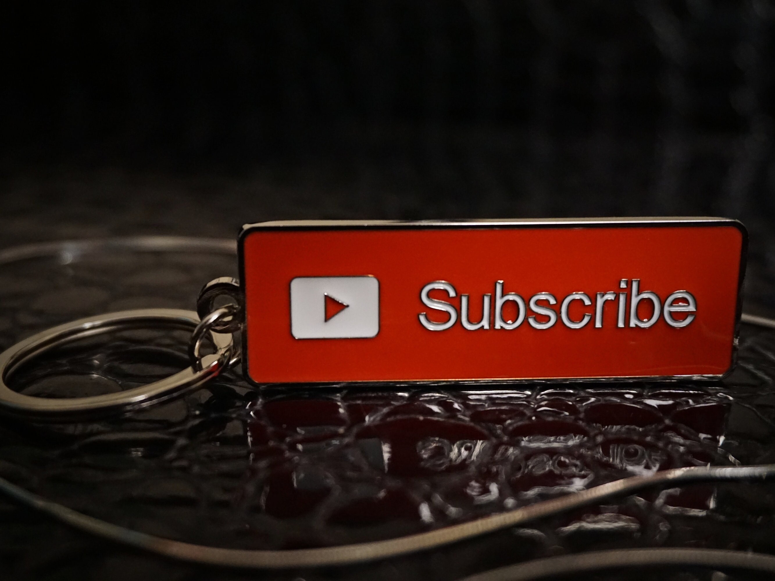 Subscribe Youtube Button Enamel Keychain Accessory - Etsy