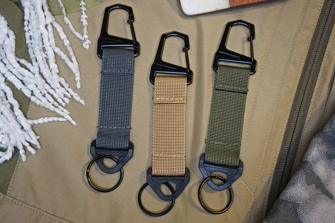 Ultra Lightweight Tactical Keychain Carabiner, Snap Hook Clip Key Ring ...