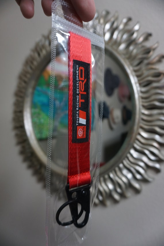 Red TRD Keychain Lanyard for Toyota, Metal Clip Key R… - Gem