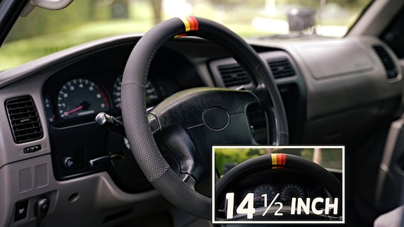 14 inch leather steering wheel cover store
