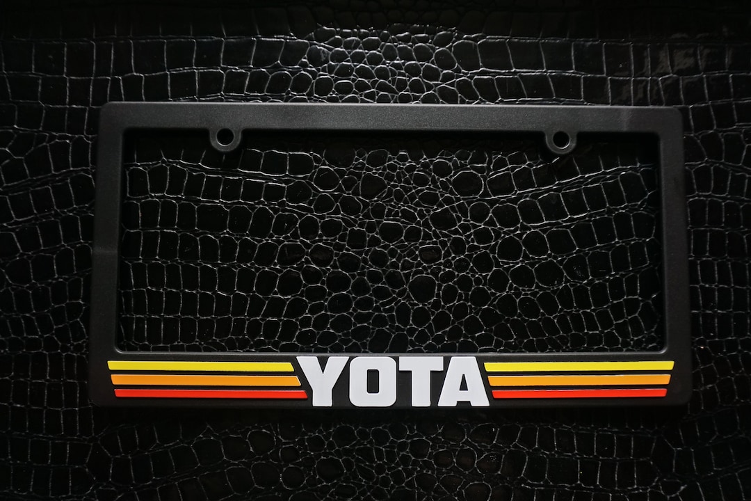 Yota Retro Heritage Stripes License Plate Frame for Toyota - Etsy