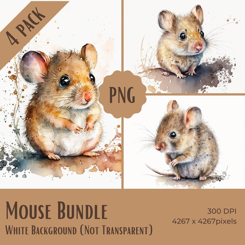 Cute Mouse Clipart Nursery Decor Rodent Lover Gift for Baby Room Rodent ...