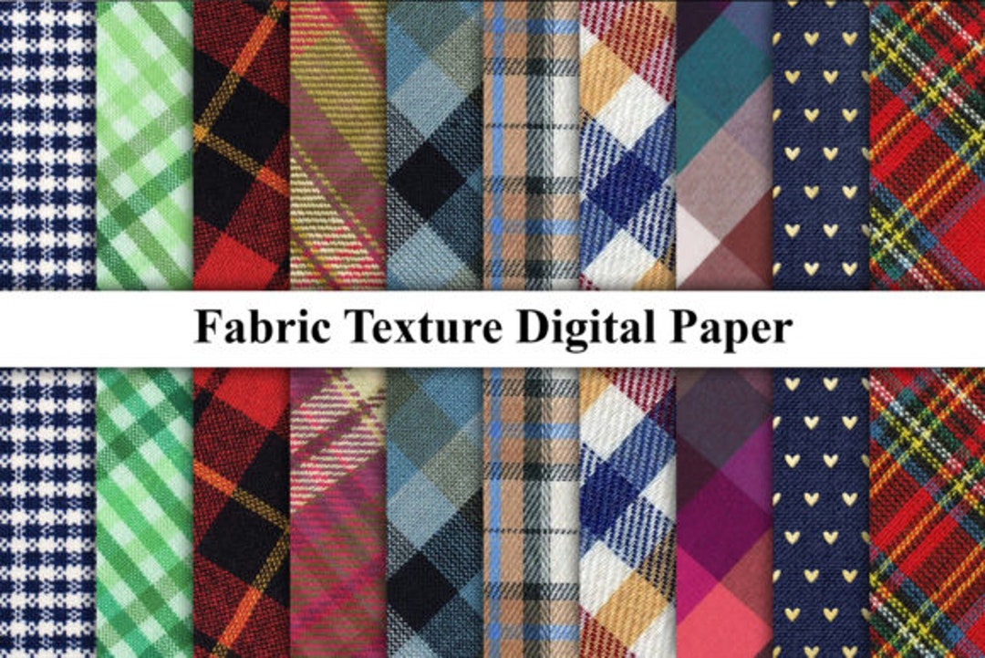 Fabric Texture Digital Paper - Etsy